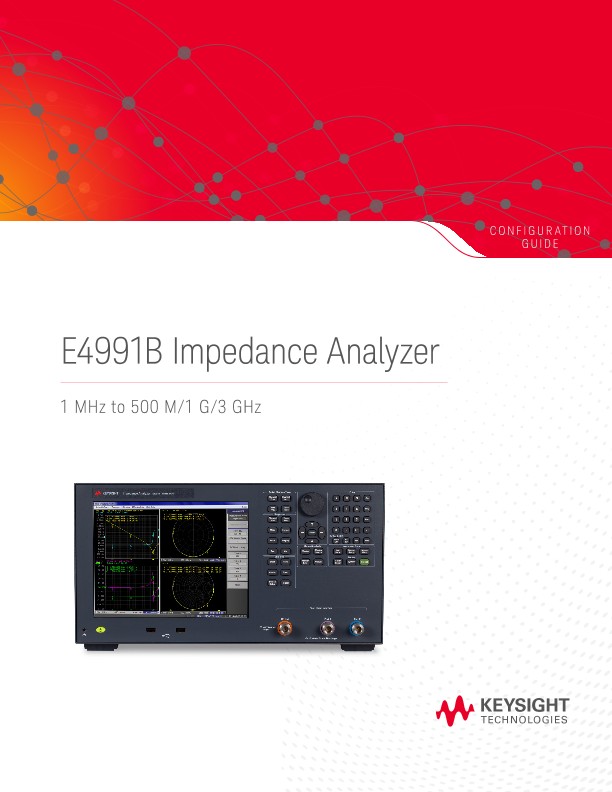 E4991B Impedance Analyzer PDF Asset Page | Keysight